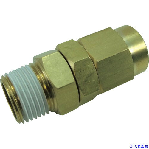 オレンジブック トラスコ中山　TRUSCOチヨダ 配管継手 ユニバーサルニップル 12mm・R3/8 〔品番:H83MU〕[ 注番:3138143]特長●袋ナットによる締め込み式ですのでホースバンド等による締め付けより確実です。●ホース内空...