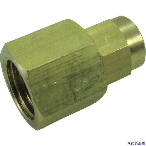 オレンジブック トラスコ中山　TRUSCOチヨダ ホースソケット 6mm・Rc1/4 〔品番:H42F〕[ 注番:3143368]特長●袋ナットによる締め込み式です。仕様●接続口径D：Rc1/4●使用流体：空気・水●タイプ：ホースソケット●...