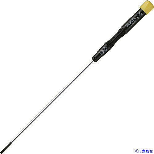 オレンジブック トラスコ中山　TRUSCOVESSEL マイクロドライバー 9900 -3×150 〔品番:99003150〕[ 注番:3162541]特長●柄は早回し用回転キャップ付です。●刃先はブラックポイント加工、精度が飛躍的に向上し...