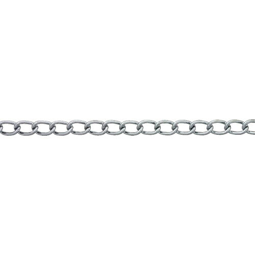 オレンジブック トラスコ中山　TRUSCOニッサチェイン 鉄代用クロームマンテル 2.6mm×30m 〔品番:IM126〕[ 注番:3203964]特長●チェーンのリンクを90°ひねったタイプです。用途●パーツとの併用で、転倒防止・連結部品...