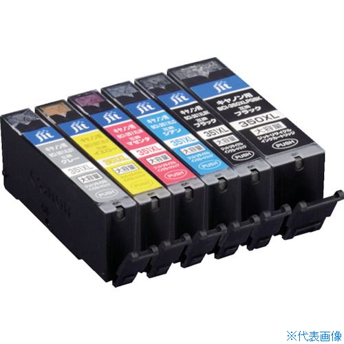 オレンジブック トラスコ中山　TRUSCOjit キヤノン BCI−351XL+350XL/6MP対応 ジットリサイクルインク JIT−AC3503516PXL 6色入り(大容量) 〔品番:JITAC3503516PXL〕[ 注番:3235...