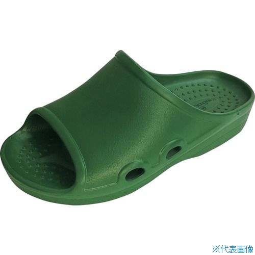 オレンジブック トラスコ中山　TRUSCO内外ゴム サンダル ジャストモード500 グリーン 7号(24.0〜24.5cm) 〔品番:JM500GRN7〕[ 注番:3239076]特長●超軽量設計、クッション性に優れています。用途●事務所履...