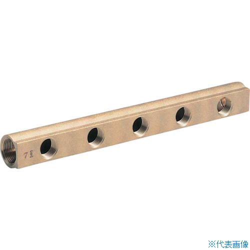 オレンジブック トラスコ中山　TRUSCOTBC メタルヘッダー6P-P50 〔品番:MMHD206P50〕[ 注番:3244046]特長●屋内スペースに設置し、各系統事に配管を分岐できます。用途●6系統用。●給水給湯配管のヘッダー用。仕様...