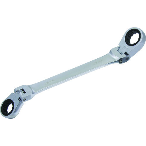 オレンジブック トラスコ中山　TRUSCOPro−Auto ダブルフレックスロックギアレンチ8X10mm 〔品番:DFL0810〕[ 注番:3262006]特長●正逆の切り替えはついていません。●フレックス機構は、180°首振りOKです。●...