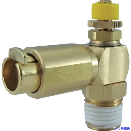 オレンジブック トラスコ中山　TRUSCOチヨダ タッチHスピードコントローラα(金属)メーターアウト6mm・R1/4 〔品番:C602SCHO〕[ 注番:3307727]特長●ストッパー部分への溶接スパッタの付着を防止するスリーブ付溶接治...