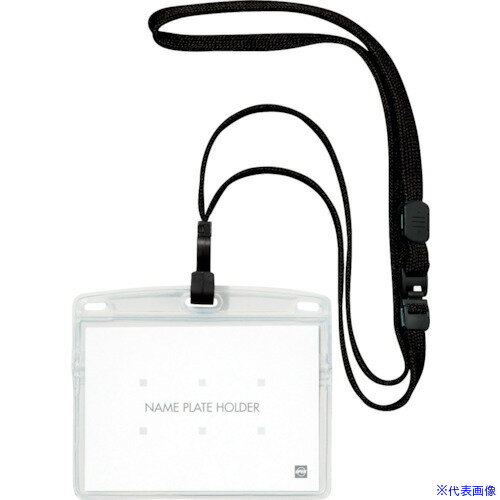 オレンジブック トラスコ中山　TRUSCOOP 吊り下げ名札 フック式 ヨコ特大 10枚 黒 〔品番:NL23BK〕[ 注番:3350710]特長●名札ケースの紛失を防ぐフック式でセキュリティー性もUPします。●会社、イベント等でのご使用に...