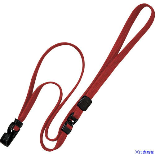 オレンジブック トラスコ中山　TRUSCOOP ループクリップ フック式 10本 赤 〔品番:NX26RD〕[ 注番:3350726]特長●名札ケースの紛失を防ぐフック式でセキュリティー性もUPします。●会社、イベント等でのご使用に最適です...