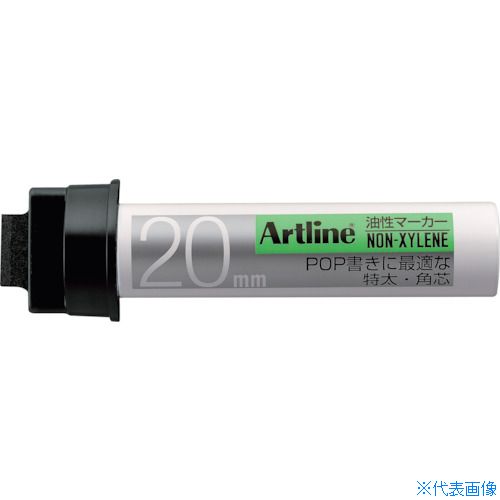 オレンジブック トラスコ中山　TRUSCOシヤチハタ アートライン油性マーカー角20 黒 〔品番:K122K〕[ 注番:3360915]特長●人にやさしいアルコール系インキ使用の油性マーカーです。●紙・プラスチック・金属などへ筆記できます。...