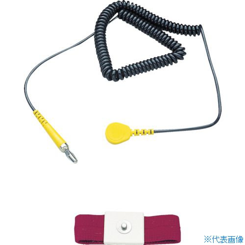 オレンジブック トラスコ中山　TRUSCOSCS アジャスタブルリストストラップ 2314R 赤 1.5m 〔品番:2314RR〕[ 注番:3372324]特長●二重らせん構造（複合銅線:2本をらせん化）を採用しており高い屈曲性・耐久性を実...