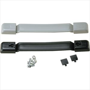 オレンジブック トラスコ中山　TRUSCOタカチ バンド取手 〔品番:MH197B〕[ 注番:3381699]特長●スッキリデザインのバンド取手です。仕様●色：ブラック仕様2●許容荷重：20Kgf材質/仕上●グリップ、キャップ：エラストマー...