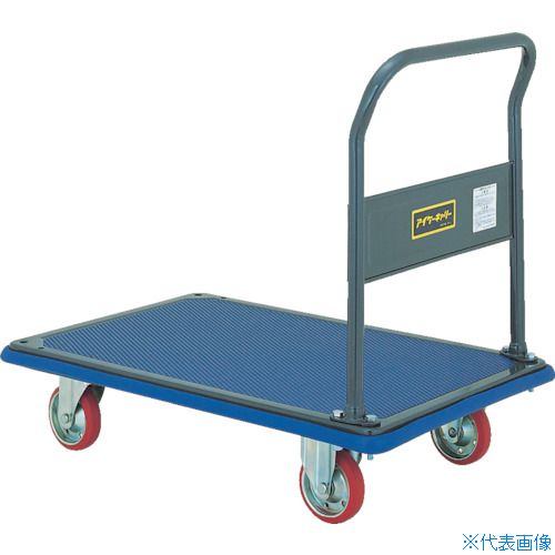 オレンジブック トラスコ中山　TRUSCOアイケー プレス製運搬車 固定ハンドルタイプ 均等荷重150kg 〔品番:108〕[ 注番:3418316]特長●多種・多様な工場内の運搬に利用できます。仕様●均等荷重(kg)：150●長さ(mm)...