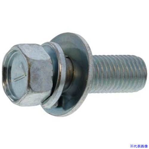 オレンジブック トラスコ中山　TRUSCOSUNCO 組込みねじ 7マーク小形アプセット細目P＝3(鉄(または標準)・三価ブラック) M10×30-1.25(5本入) 〔品番:1000760301000300045P〕[ 注番:342431...