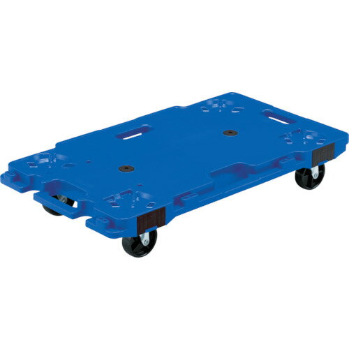 オレンジブック トラスコ中山　TRUSCOサンコー 樹脂製平台車 802462 サンキャリー6839 ブルー 〔品番:SK6839BL〕[ 注番:3448797]特長●キャスターの取り付けをボルトレスにしたため、廃棄時の分別リサイクルが容易...