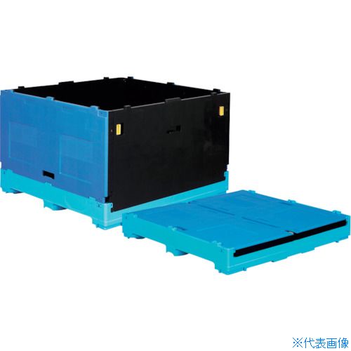 オレンジブック トラスコ中山　TRUSCOサンコー パレットボックス 805840 プラモジュールX 〔品番:80584000BL503BK901〕[ 注番:3462155]特長●40ft海上コンテナーに、10列×2列×3段積みが可能な、折...