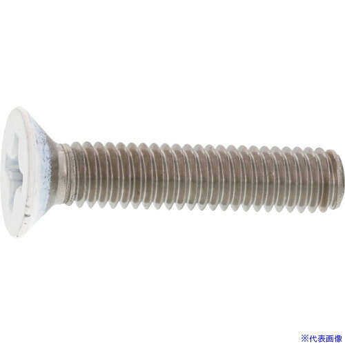 オレンジブック トラスコ中山　TRUSCOSUNCO 頭部ホワイトステン(+)サラ小ネジ 4×10 (120本入) 〔品番:0002000100400100A0120P〕[ 注番:3467497]特長●上面が平らで座面が円錐形の頭の形状です...