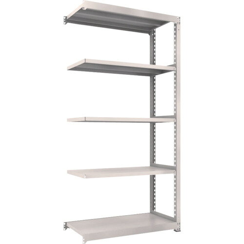 オレンジブック トラスコ中山　TRUSCOTRUSCO スチールラック M3型中量棚 1200X571XH2400 5段 連結 ネオグレー 〔品番:M38465B〕[ 注番:3515966]特長●ボルトを1本も使用していないボルトレス構造で...