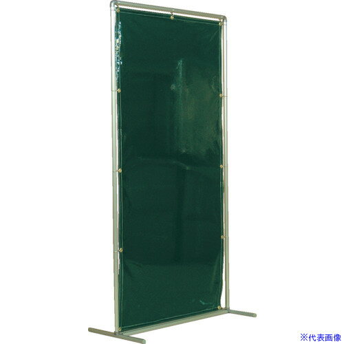 オレンジブック トラスコ中山　TRUSCO吉野 遮光フェンスアルミパイプ 1×2 単体固定 ダークグリーン 〔品番:YS12SFDG〕[ 注番:3528723]特長●溶接で発生する目に有害な光線を遮光します。●フレームはアルミ製で軽く、接着...