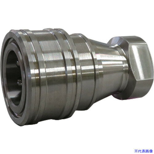 オレンジブック トラスコ中山　TRUSCOFLOBAL 両路開閉型クイックカップリング KS−2S(SUS304) 〔品番:KS2SSUS304〕[ 注番:3529171]特長●ソケット・プラグ両方に自動開閉バルブが内蔵された両路開閉形カッ...
