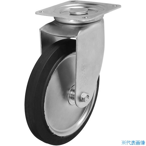 オレンジブック トラスコ中山　TRUSCOシシク プレス製 ゴム車自在 300mm 〔品番:WJ300〕[ 注番:3535541]特長●強度に自信のSISIKU独自のボックススタイル車輪仕様のSISIKUスタンダードプレスキャスターです。●...