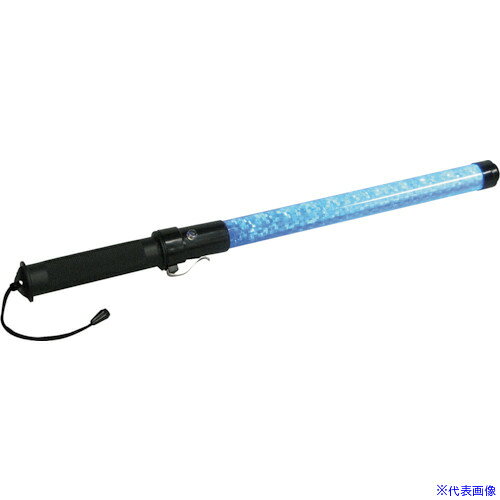 オレンジブック トラスコ中山　TRUSCO緑十字 ホイッスル付き合図灯 YDT−1100 青 全長550mm 〔品番:325015〕[ 注番:3538751]特長●警笛は、車に対する警告や、犯罪等に遭遇した際の警報に使用し、手元にあるLED...