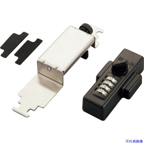 オレンジブック トラスコ中山　TRUSCO緑十字 どあロックガード(ダイヤルタイプ) 外開きドア専用 ドアロック-1D 100×50×38mm 可変式ダイヤル錠 〔品番:302111〕[ 注番:3540311]特長●工事施工の必要がなく、穴...