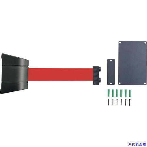 オレンジブック トラスコ中山　TRUSCO緑十字 ベルトパーテーション(壁面設置マグネットタイプ) KABM−5R ベルト:赤/5m 受け金具付 〔品番:332162〕[ 注番:3552103]特長●本体、ベルト側ともに強力マグネットが付い...