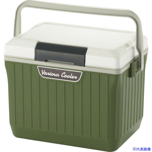 オレンジブック トラスコ中山　TRUSCOSANKA ベリアスクーラー 9L ホワイト/グリーン 〔品番:VAC9WHGR〕[ 注番:3555661]特長●2人で持てるキャリングハンドルを採用しています。●ワンプッシュで開閉できます。●フタ...