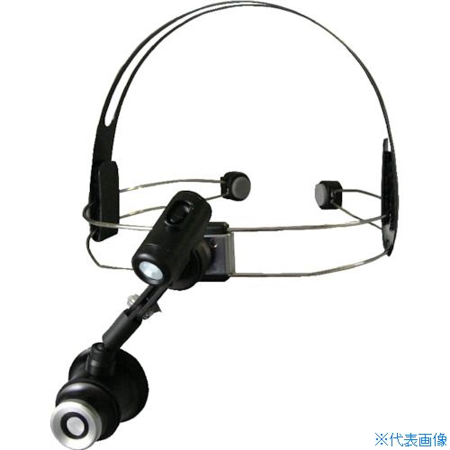 オレンジブック トラスコ中山　TRUSCOリーフ ワイヤーヘッドライト付アイルーペ 倍率20倍 〔品番:WHE200LED〕[ 注番:3559769]特長●高倍率のヘッドアイルーペです。●ヘッドタイプなので両手での作業が可能です。●補助バン...