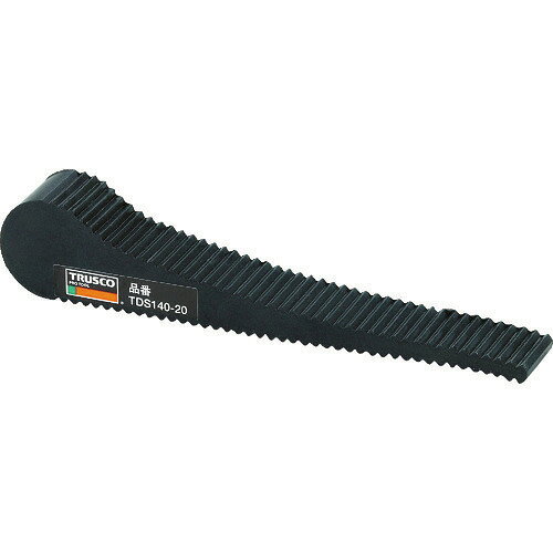 オレンジブック トラスコ中山　TRUSCOTRUSCO ドアストッパー 天然ゴムタイプ 全長142mm 〔品番:TDS14020〕[ 注番:3565203]特長●ドアと床のすき間にストッパーを差し込んでください。ストッパーの凹凸が滑り止めの...