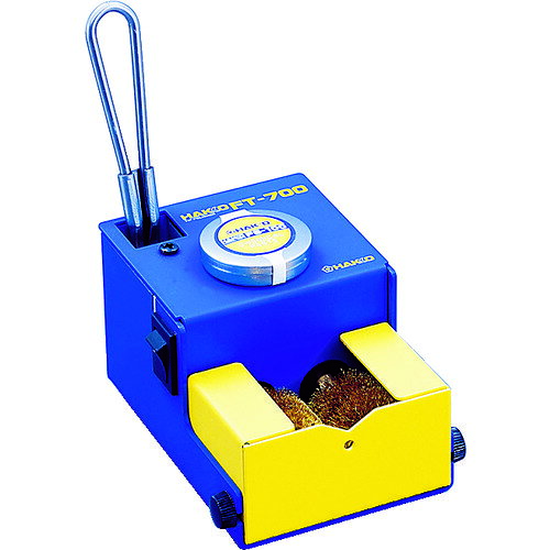 オレンジブック トラスコ中山　TRUSCO白光 コテ先クリーナー FT−700 平型プラグ 〔品番:FT70001〕[ 注番:3597792]特長●酸化したコテ先に軟らかい回転ブラシで、ダメージを与えずに酸化物の除去ができます。●強固な酸化...