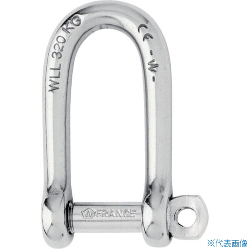 オレンジブック トラスコ中山　TRUSCOWichard セルフロックロングDシャックル 8mm 〔品番:1214〕[ 注番:3598265]特長●丁寧に鍛造されたシャックルは非常に頑丈で使用荷重が大きく、安心して使用できます。●ステンレス...