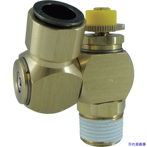オレンジブック トラスコ中山　TRUSCOチヨダ フジスピードコントローラβ(金属)メーターアウト10mm・R3/8 〔品番:B1003SCO〕[ 注番:3601315]特長●三次元でのチューブ取り出しができます。●本体が金属製です。仕様●...