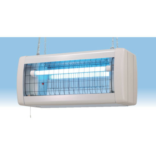 オレンジブック トラスコ中山　TRUSCOピオニー 電撃殺虫器(軒下用7000V) 〔品番:FS15210〕[ 注番:3604528]特長●虫の好む光で誘引し高電圧で捕殺します。●安全措置付きです。●虫受け皿が簡単に取り外せ、虫の死骸処理が...