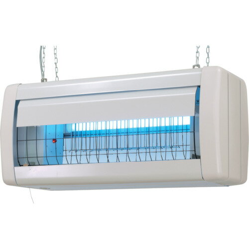 オレンジブック トラスコ中山　TRUSCOピオニー 電撃殺虫器(軒下用4000V 軽量タイプ) 〔品番:FS20214L〕[ 注番:3604530]特長●虫の好む光で誘引し高電圧で捕殺します。●安全措置付きです。●虫受け皿が簡単に取り外せ、...