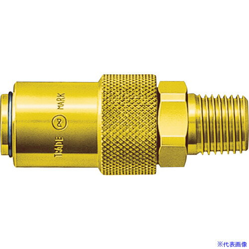 オレンジブック トラスコ中山　TRUSCO日東 金型カプラ(めねじ取付用) K03SM 相手側取付サイズRc3/8(80412) 〔品番:K03SMBRASSNBR〕[ 注番:3608638]特長●水口間隔の狭い金型にも使える省スペース設計...
