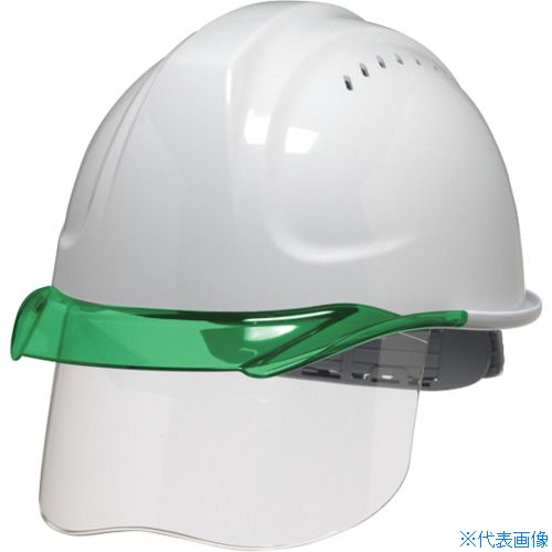 オレンジブック トラスコ中山　TRUSCODIC SYA−CSVエアロメッシュ 白/グリーン HA2内装 KP付 〔品番:SYACSVHA2EMKPWG〕[ 注番:3610600]特長●発泡スチロールに変わり樹脂製の衝撃吸収ライナーを採用し...