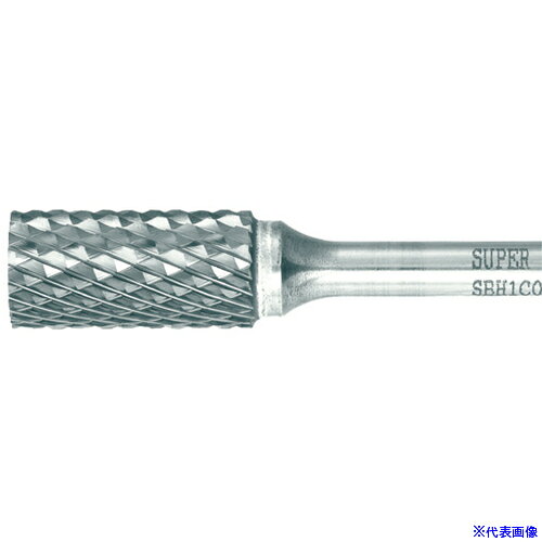 オレンジブック トラスコ中山　TRUSCOスーパー スーパー超硬バー 重切削用 ロー付タイプ 円筒型 刃径:9.5mm 軸径:6.0mm 〔品番:SBH1C06〕[ 注番:3615162]特長●アルミナコーティング（TiAIN）の高硬度、優...