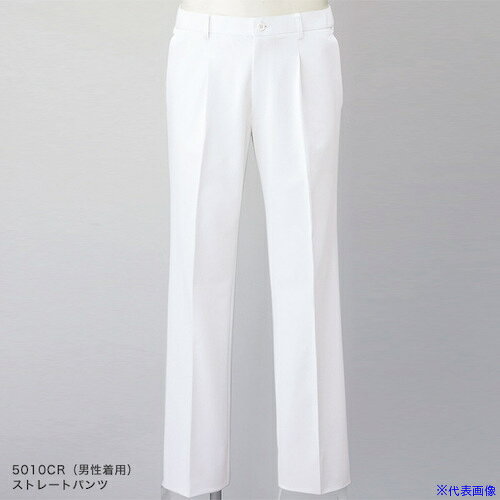 オレンジブック トラスコ中山　TRUSCOFOLK 男子パンツ ホワイト 4L 〔品番:5010CR14L〕[ 注番:3618276]特長●脇ゴム仕様のストレートタイプの男性用パンツです。●透けにくく、洗濯をくり返してもハリ・コシが長続きし...