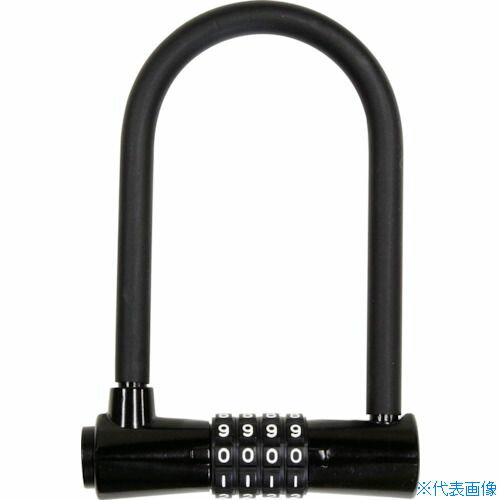 オレンジブック トラスコ中山　TRUSCOWAKI Uロック 〔品番:IB153〕[ 注番:3622868]特長●吊る部分が皮膜されておりキズ防止になります。用途●門扉やバイクに。仕様●ダイヤル：4桁●幅(mm)：110●ツル径(mm)：1...
