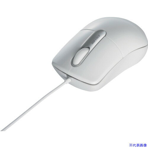 オレンジブック トラスコ中山　TRUSCOバッファロー 有線光学式マウス 静音/3ボタン Mサイズ ホワイト 〔品番:BSMOU27SMWH〕[ 注番:3628376]特長●左右・サイド・ホイールボタンに静音スイッチを搭載・確かなクリック感...