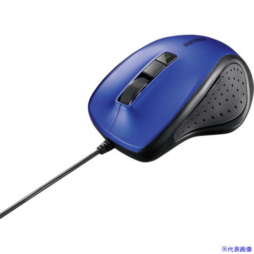 オレンジブック トラスコ中山　TRUSCOバッファロー 有線BlueLED光学式マウス 静音/5ボタン/DPI切り替えボタン ブルー 〔品番:BSMBU300BL〕[ 注番:3628380]特長●サイドボタン搭載でWEBの閲覧が快適・快速に...