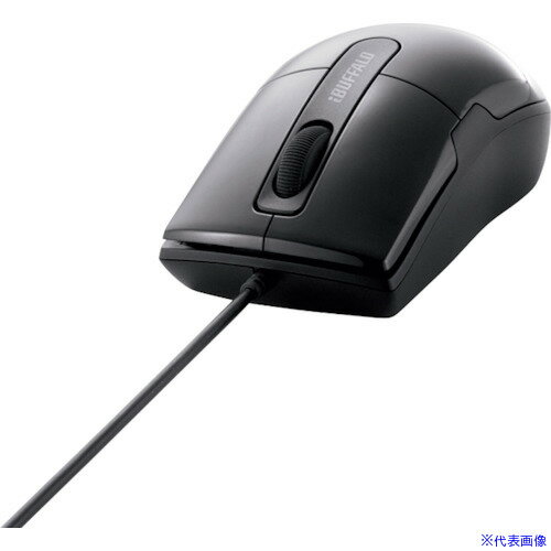 オレンジブック トラスコ中山　TRUSCOBUFFALO 有線BlueLEDマウス 静音/3ボタン Sサイズ ブラック 〔品番:BSMBU26SSBK〕[ 注番:3628382]特長●静かな場所でも気にならない静音設計 ●自然な握り心地「エ...