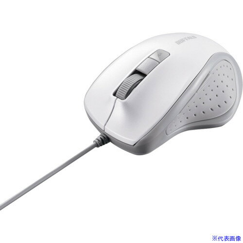 オレンジブック トラスコ中山　TRUSCOバッファロー 有線BlueLED光学式マウス 静音/5ボタン/DPI切り替えボタン ホワイト 〔品番:BSMBU300WH〕[ 注番:3628385]特長●サイドボタン搭載でWEBの閲覧が快適・快速...
