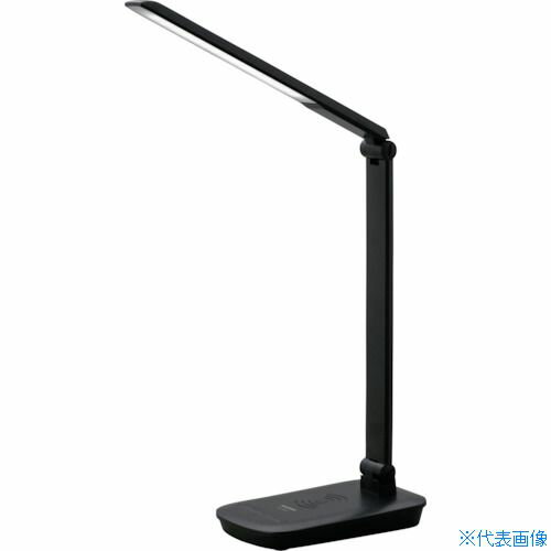 オレンジブック トラスコ中山　TRUSCOIRIS 537197 LEDデスクライト Qi充電シリーズ 平置きタイプ 調光 ブラック 〔品番:LDLQFDB〕[ 注番:3632475]特長●Qiワイヤレス充電機能搭載のLEDデスクライトです...
