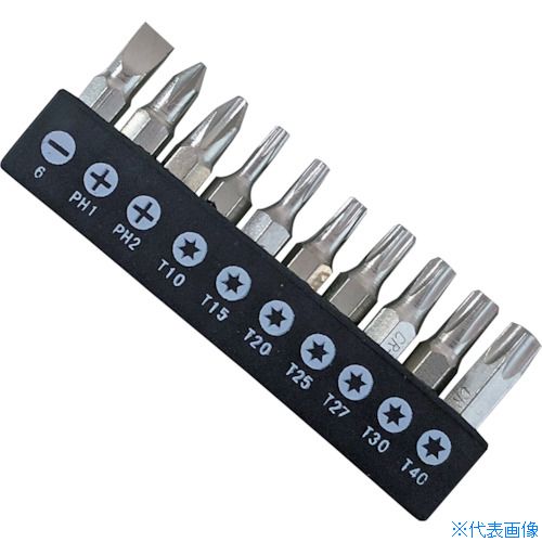 オレンジブック トラスコ中山　TRUSCOベストツール BEST 10pcs.ドライバー&トルクスねじ用ビット 〔品番:BDP10DT〕[ 注番:3633841]特長●コンパクトラチェットシリーズ、ビルドのパーツシリーズです。●ビットはビル...