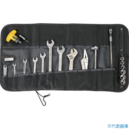 オレンジブック トラスコ中山　TRUSCOTRUSCO 二輪用メンテナンス工具20点セット 〔品番:MCM1〕[ 注番:3638319]特長●幅広いシーンで使用可能なバイク用車載工具セットです。仕様●ケース寸法(mm)間口：460●ケース寸...