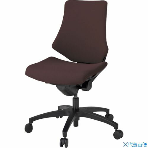 オレンジブック トラスコ中山　TRUSCOITOKI エフチェア クロスバック ローバック 脚ブラック・布地チョコレートブラウン 〔品番:KG140PST1H2〕[ 注番:3645582]特長●クラスを超えた座り心地と、調節機能をあわせもつ...