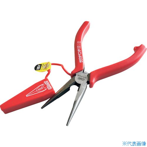 オレンジブック トラスコ中山　TRUSCOベストツール WELL キャップ付・スプリング付ラジオペンチ 150mm 〔品番:WR6SCG〕[ 注番:3647155]特長●シンプルなフォルムをベースにスプリングをつけて機能性をアップし、セーフ...