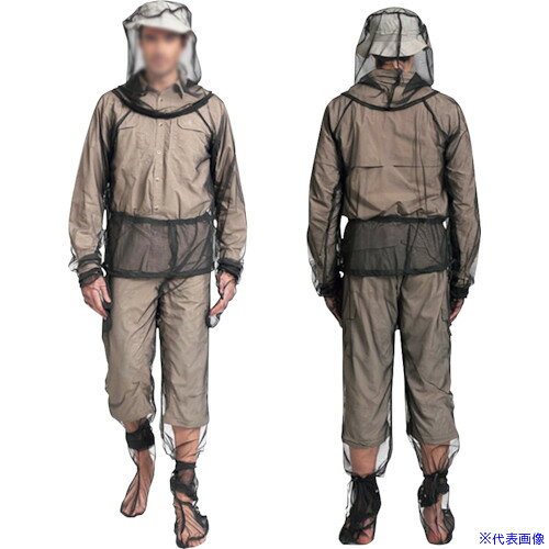 オレンジブック トラスコ中山　TRUSCOセーフラン 防虫服4点セット 〔品番:10996〕[ 注番:3651087]特長●フルフェイスパーカー、パンツ、手袋、足カバーの4点セットで全身をしっかりガードします。●上半身を覆い、顔や頭部もカバ...