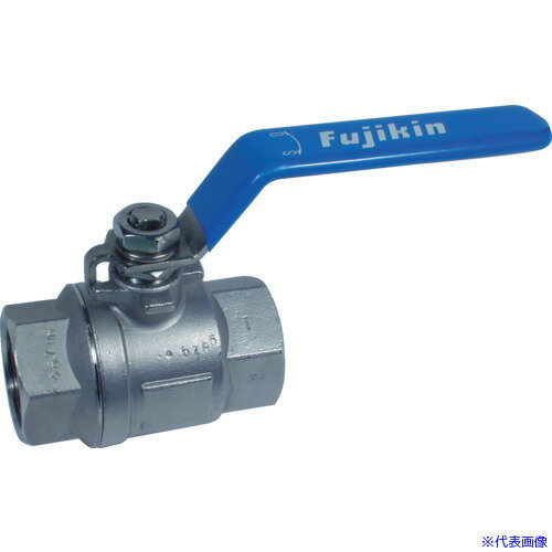 オレンジブック トラスコ中山　TRUSCOFujikin ねじ込みボール ステンレス鋼製 3.92MPa フルボアタイプボール弁 15A(1/2) 〔品番:UBVNF14DR〕[ 注番:3655741]特長●フルボアタイプです。●ボールバル...